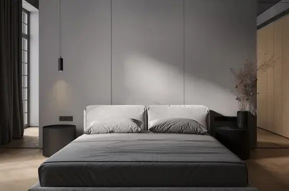 LED stmívatelný černý moderní lustr Holm