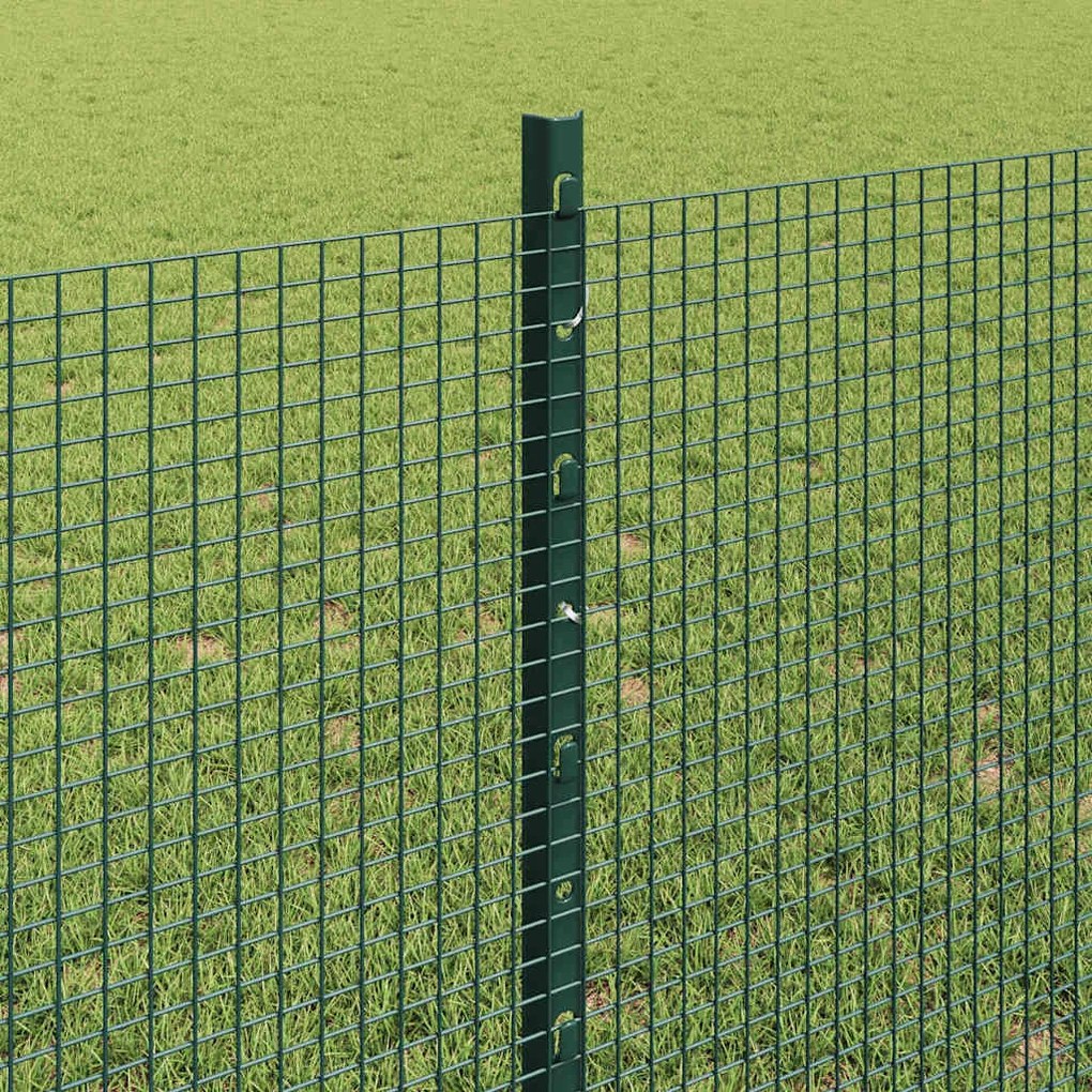 Svařovaná drátěná plotovina s tyčkami 50 x 0,8 m Zelená 3336510
