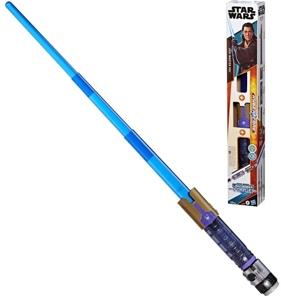 Hasbro star wars ls forge jedi master sol světelný meč