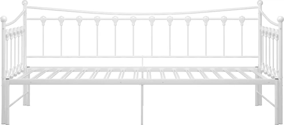 Rám vysouvací postele/pohovky bílý kovový 90 x 200 cm 324759