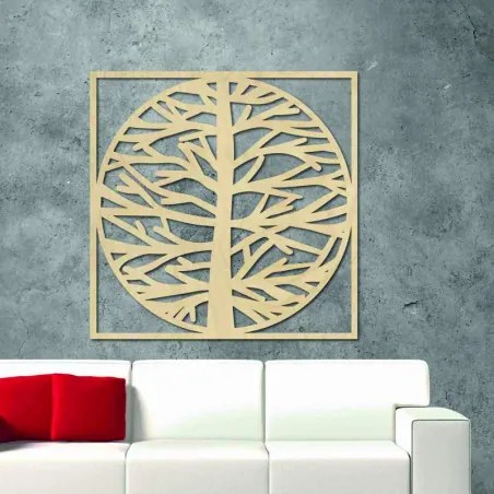 Nástěnná malba strom v rámu I SENTOP PR0372-A  plywood tree of life