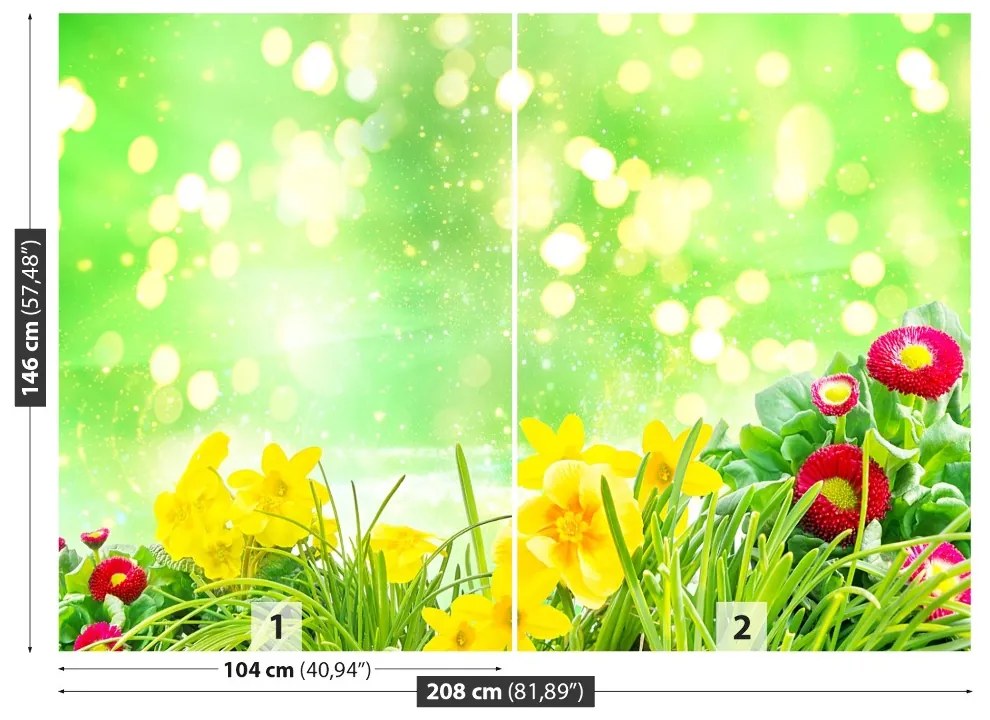 Fototapeta Velikonoční květiny 104x70