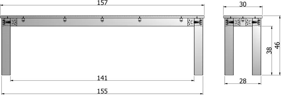 BonamiDubová lavice WOOOD Oslo
