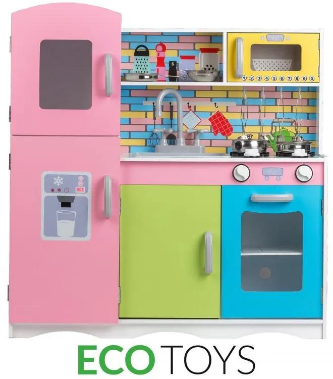 EcoToys Dětská kuchyňka barevná, TK038
