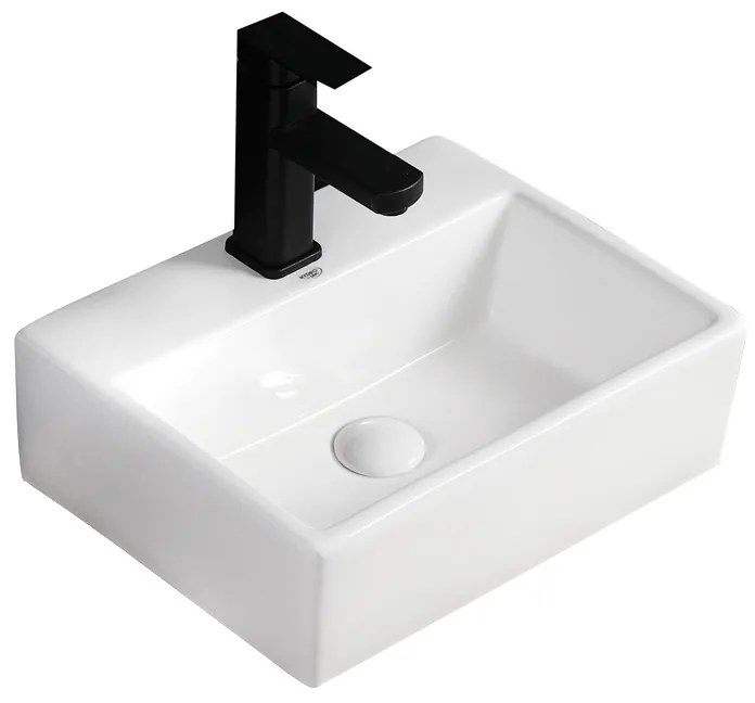 BPS-koupelny Keramické umyvadlo na desku HYD-VA-WH-400 40x30 cm, bílé