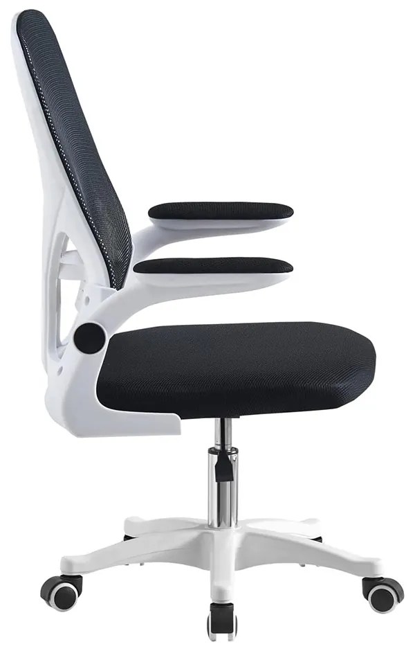 Ergonomická kancelářská židle s nastavitelnými loketními opěrkami, bílý