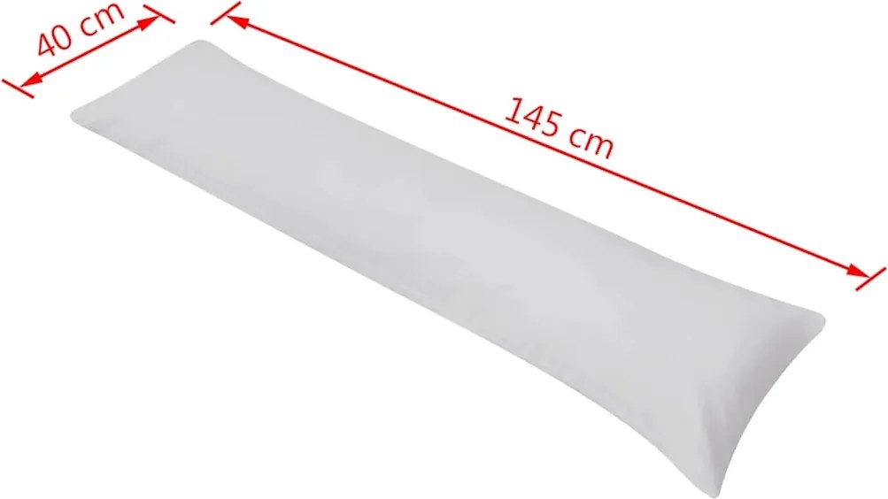 Polštář pro spaní na boku, 40 x 145 cm, šedý 132971