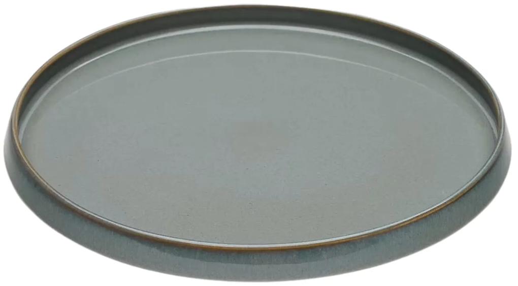 OnaDnes -20% Šedomodrý keramický talíř Kave Home Lescala 27 cm