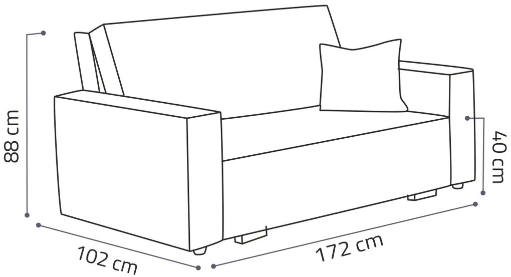 FN Pohovka Vivian Star III hnědá