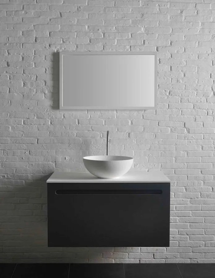 Sapho Sapho, THIN umyvadlo na desku Ø 39 cm, bílá mat, WN185