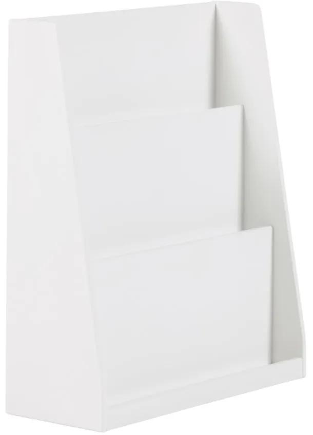 Bílá lakovaná knihovna Kave Home Adiventina 69,5 x 59,5 cm
