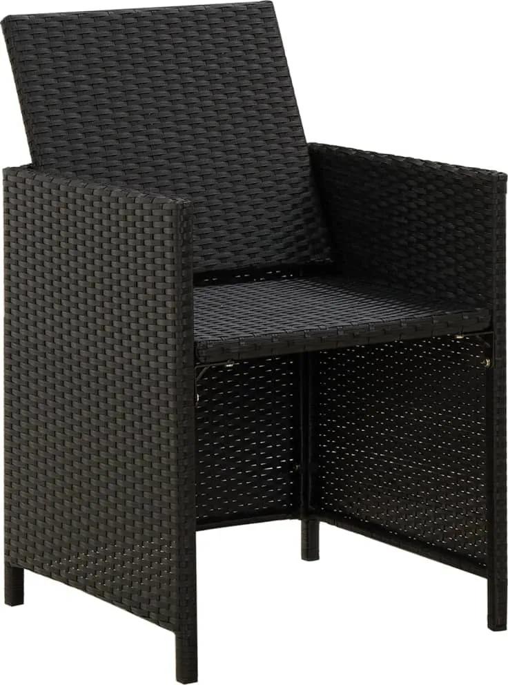 vidaXL Zahradní židle 2 ks s poduškami polyratan [316755] Barva: Béžová