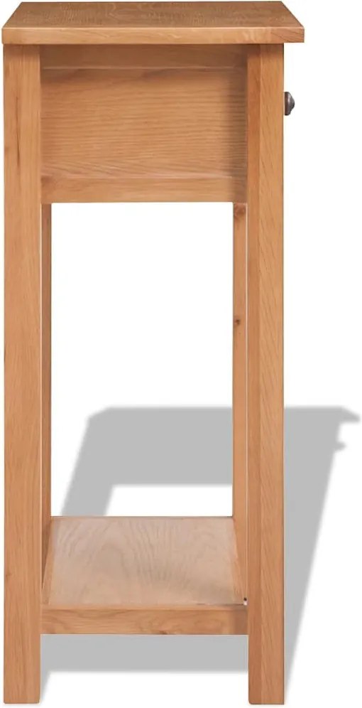 Konzolový stolek 50 x 32 x 75 cm masivní dubové dřevo 243932