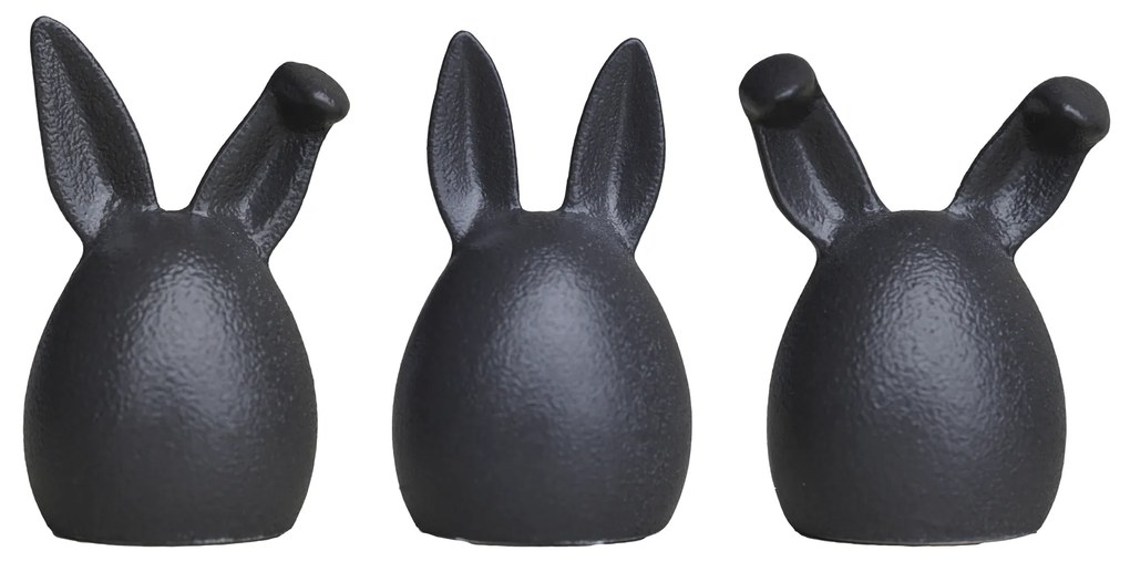 DBKD Set 3 Eating Rabbit, Black