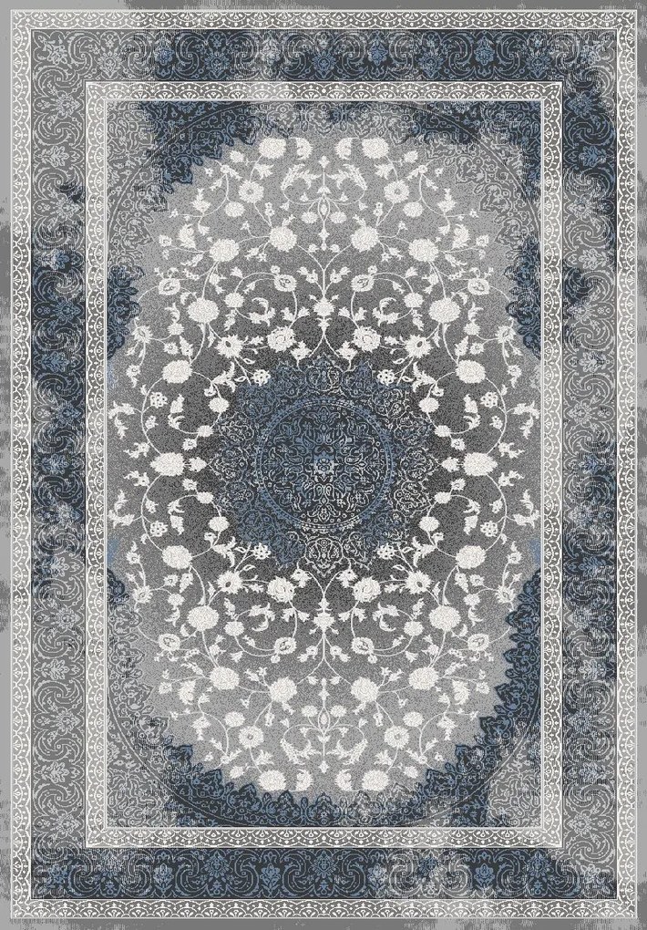 BE Koberec Deluxe 9091 NAVY - tmavě modrý obdélníkový Rozměr: 60x100 cm
