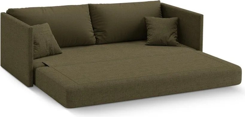 Zelená žinylková rozkládací pohovka 209 cm Shannon – Cosmopolitan Design