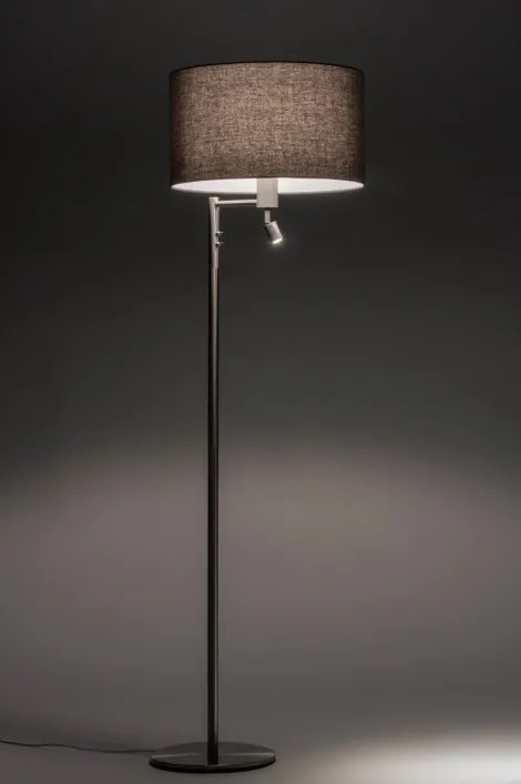 Stojací designová šedá lampa La Scale Grey