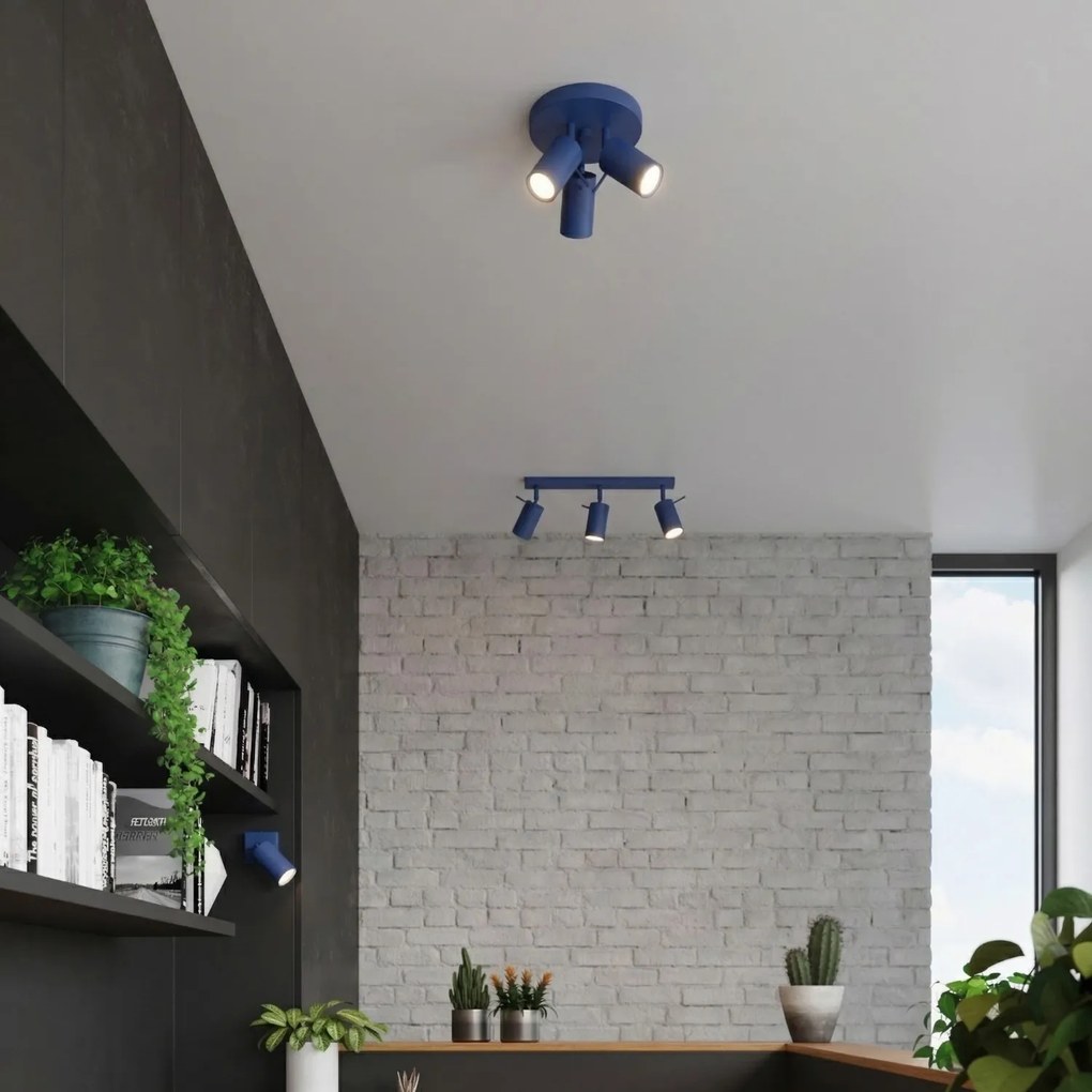 Sollux Lighting Stropní svítidlo RING 3P ultramarínové