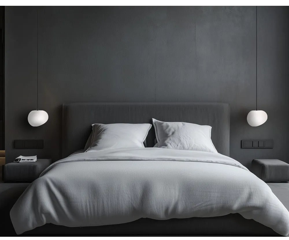 Černo-bílé závěsné svítidlo Stones – Candellux Lighting
