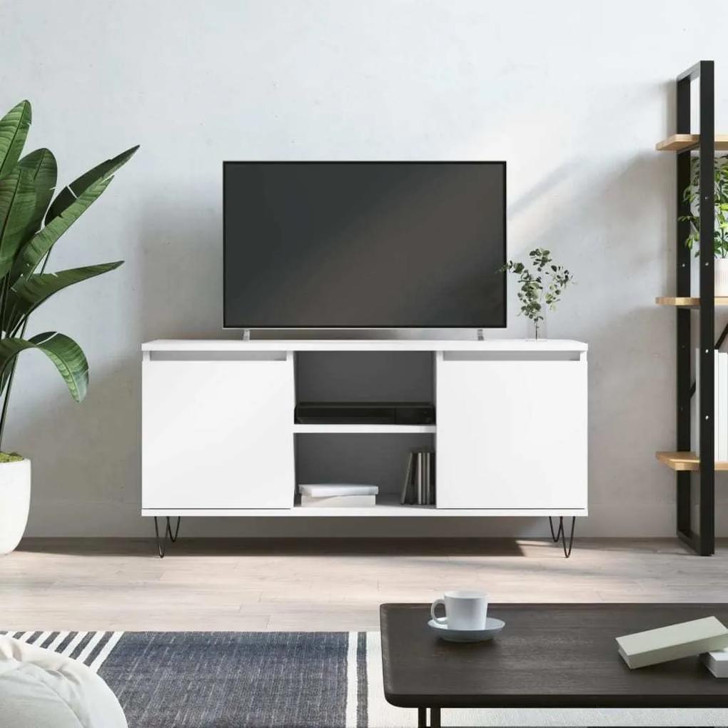 vidaXL TV skříňka 104 x 35 x 50 cm kompozitní dřevo [827019] Barva: Betonová šedá