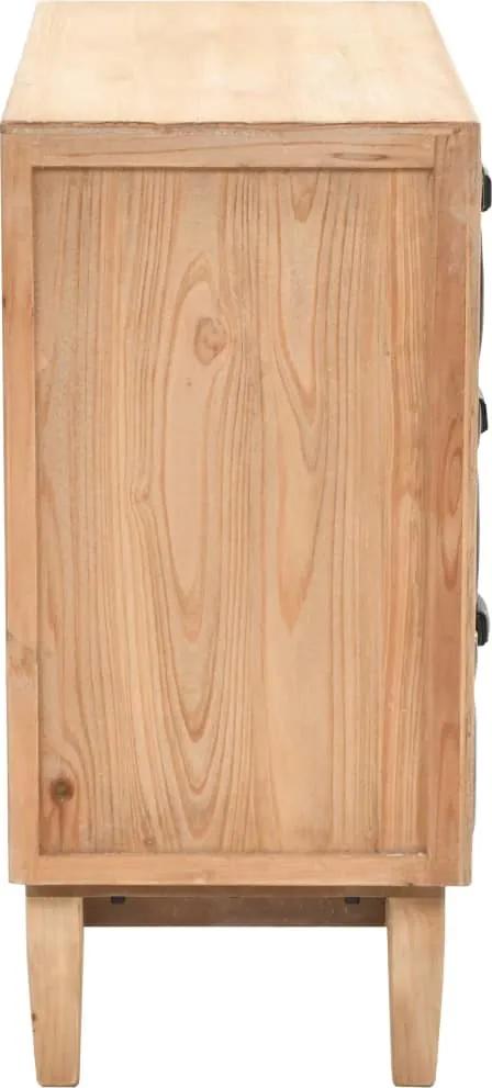 vidaXL Komoda se zásuvkami masivní jedlové dřevo 80 x 36 x 75 cm [245778]