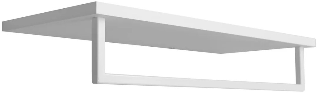 Sapho Sapho, SKA polička na ručníky s hrazdou 600x250mm, bílá mat, SKA385W