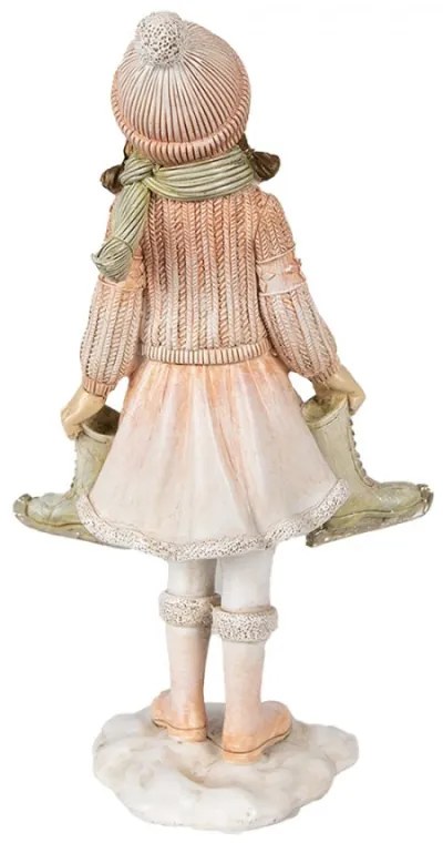 Figurka holčičky s bruslemi – 21 cm
