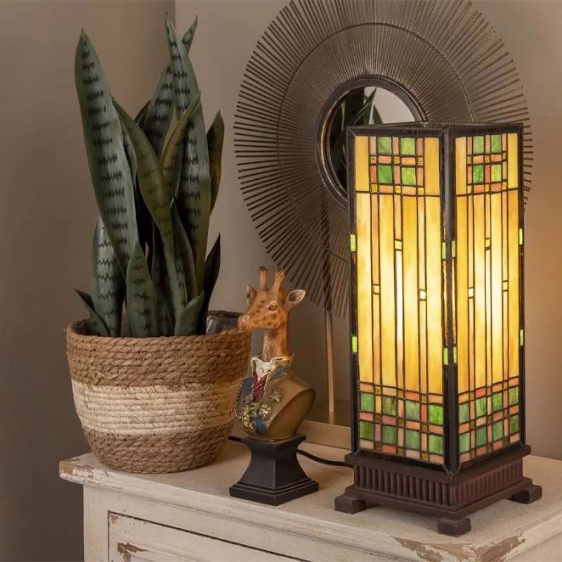 Stolní lampa Tiffany – 18x18x45 cm