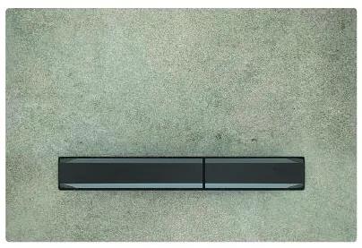 Geberit Sigma50 - Ovládací tlačítko pro 2 množství splachování, dekor betonu/černý chrom 115.671.JV.2