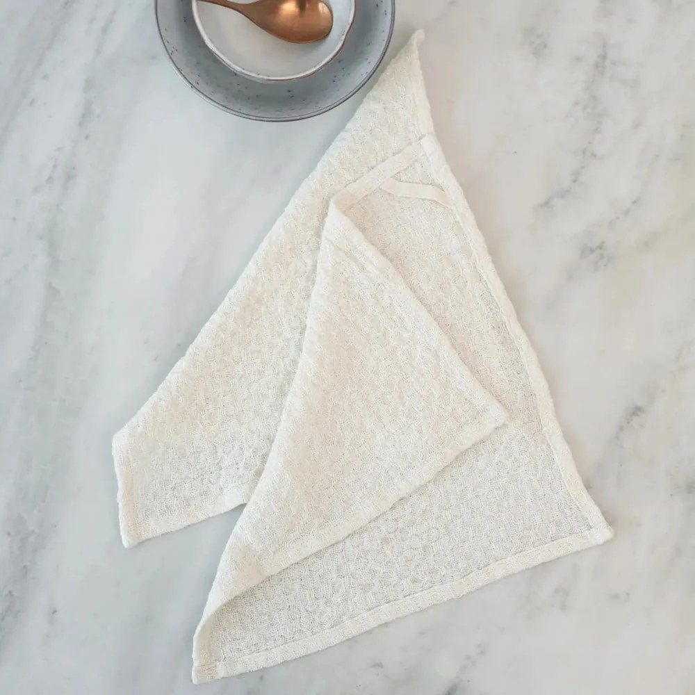 Lněné utěrky v sadě 2 ks 26x26 cm Undyed – Linen Tales