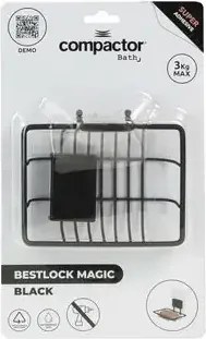 Compactor Bestlock Black Magic systém Samolepicí držák na mýdlo bez vr