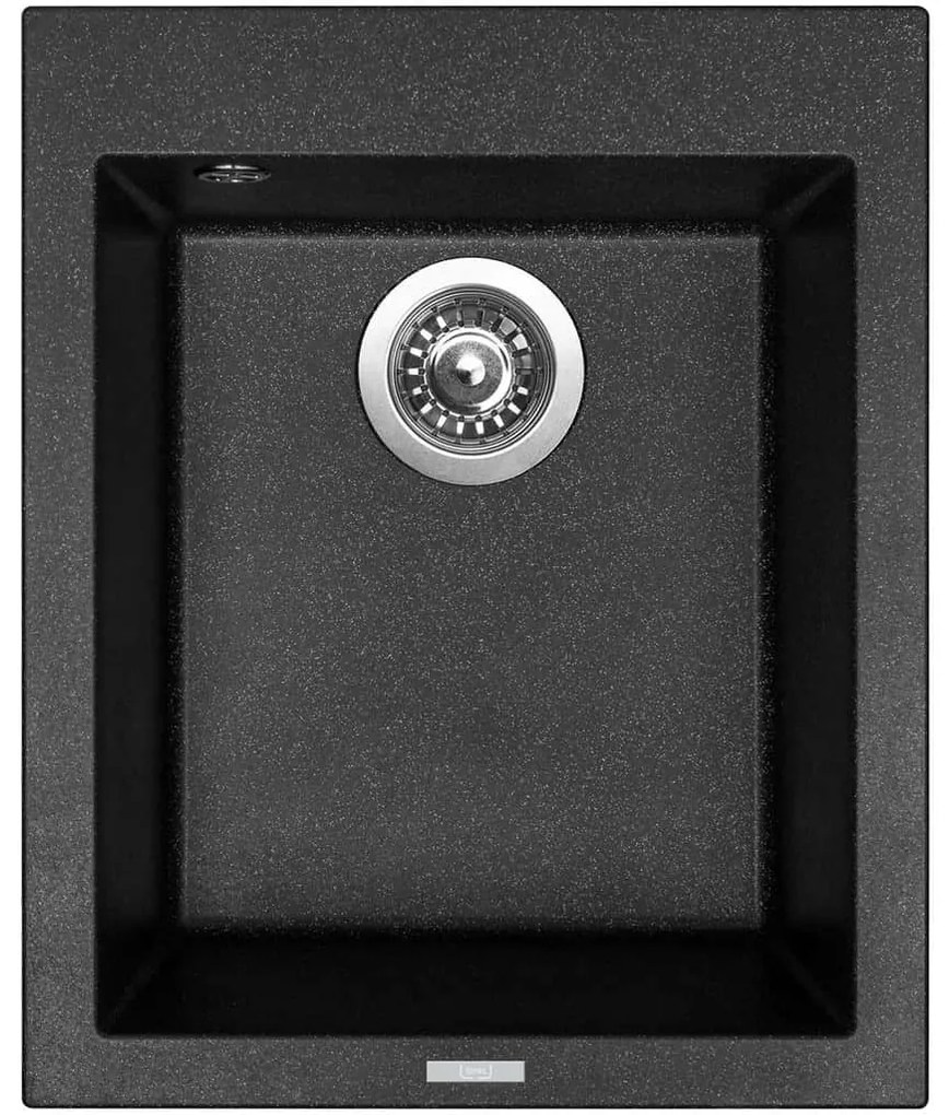 Set Sinks CUBE 410 Granblack + baterie Sinks SLIM S2 kartáčovaná