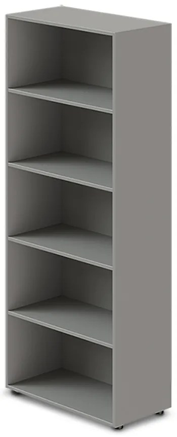 Vysoká skříň TopOffice Premium 79,8 x 40,4 x 196,5 cm, šedá