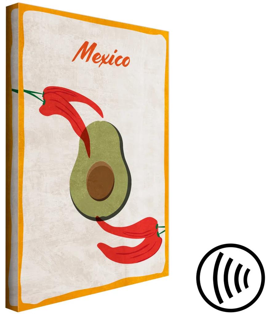 Obraz Mexické speciality (1-dílný) svislý - zátiší s zeleninou