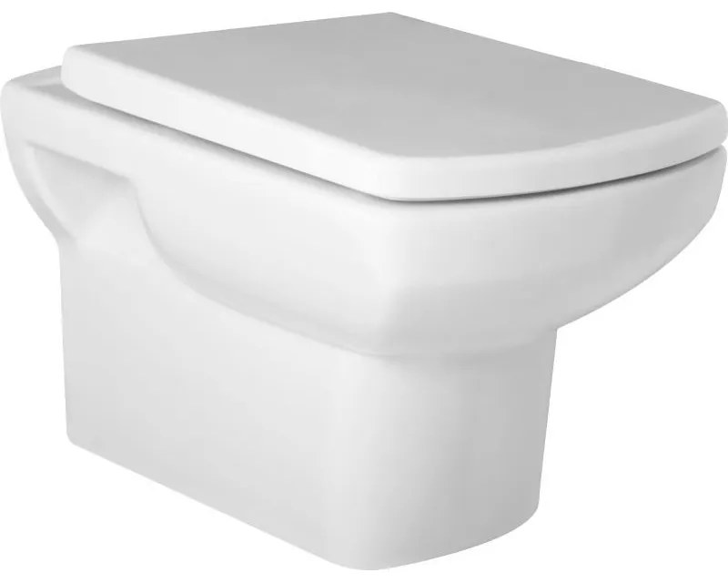Olsen Spa - Závěsné WC Nero Dodáváno: Sedátko - DUROPLAST OLKGNE04DAK00-OLKGYM00DRP25