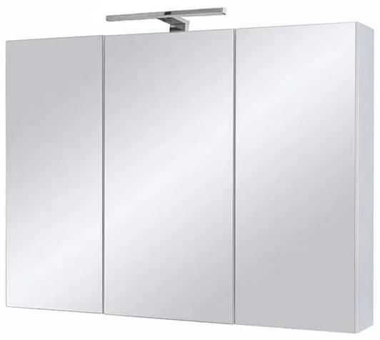 BPS-koupelny Zrcadlová skříňka Ticino 80 ZS LED-CR s osvětlením Any LED 30 CR, chrom
