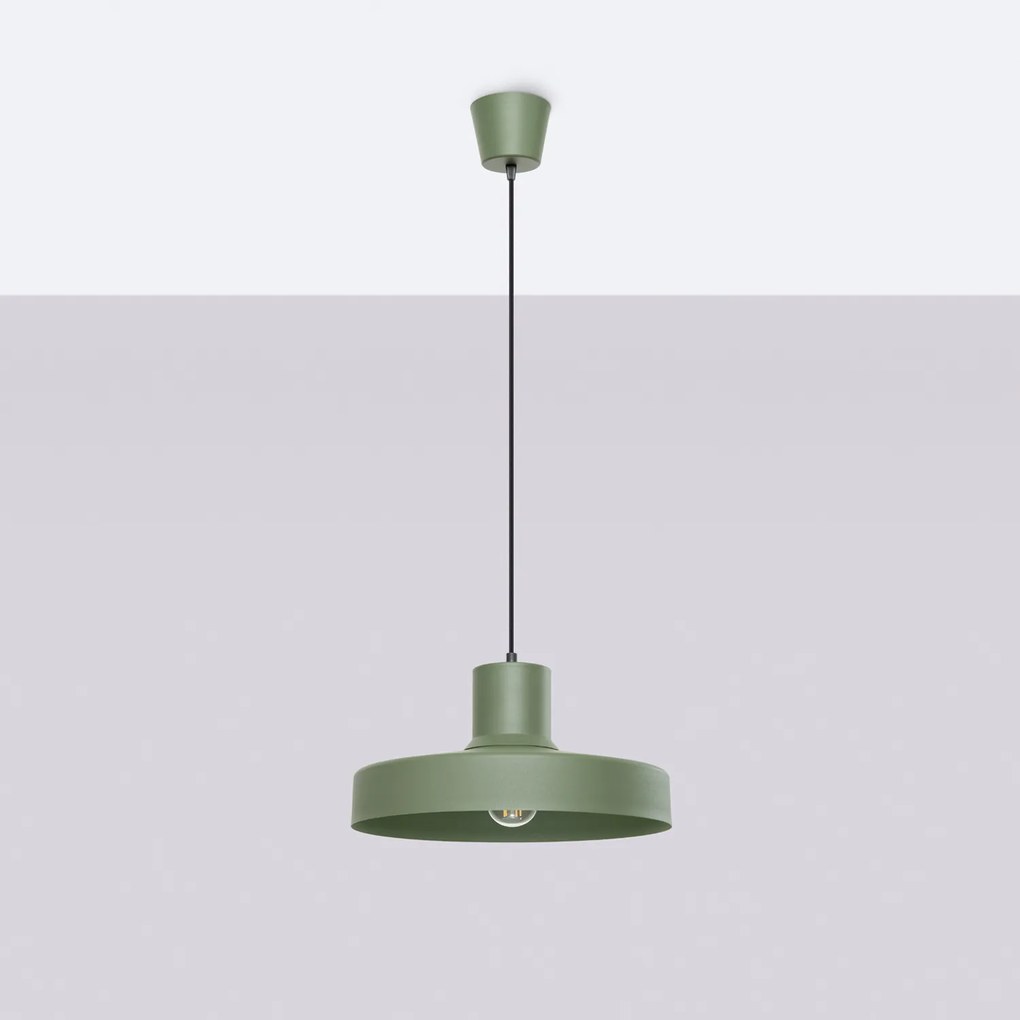 Sollux Lighting Závěsné svítidlo BILO olivově zelené