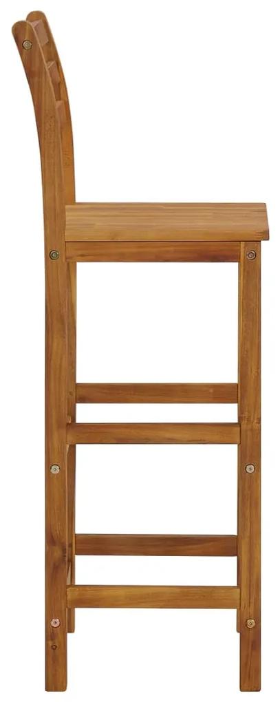 vidaXL Barové stoličky 4 ks masivní akáciové dřevo