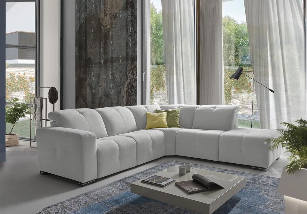 Pregio Italia sofa&relax Rohová pohovka PRIME Provedení: 2 + R + 2, Vzorník látek: tekno fibra 03 milk