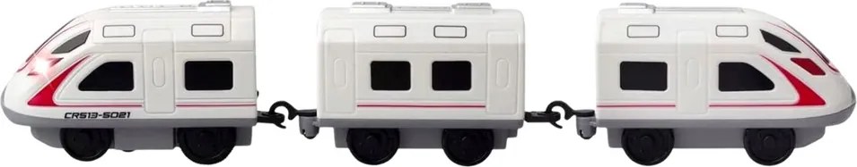 LEAN Toys Elektrický interaktivní vláček s vagóny, tunel, sopka, dinosauři, 95 cm