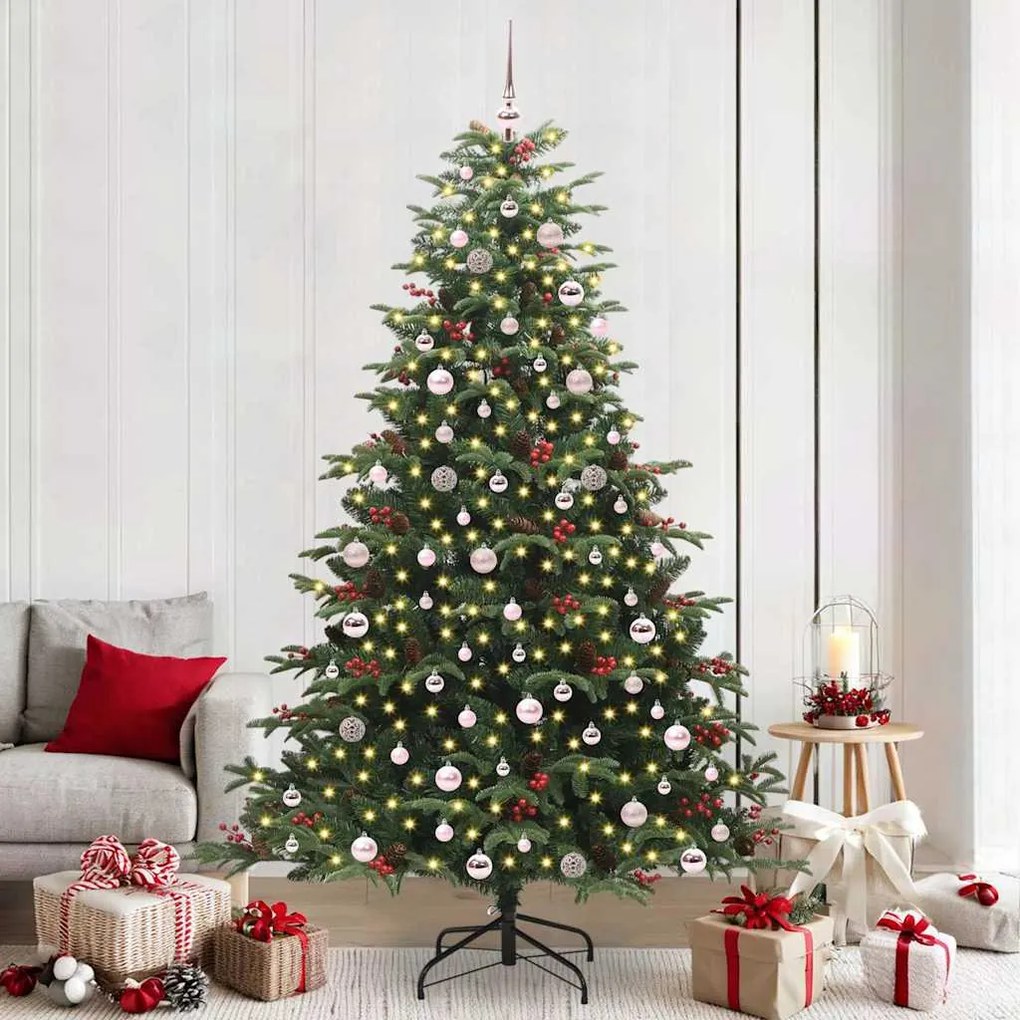 Umělý vánoční stromeček Zelená 240 cm PVC, kov a plast 3395570