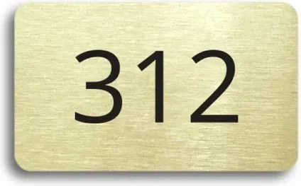 ACCEPT Číslo na dveře - typ 10 (50x30mm) - bílá tabulka - barevný tisk