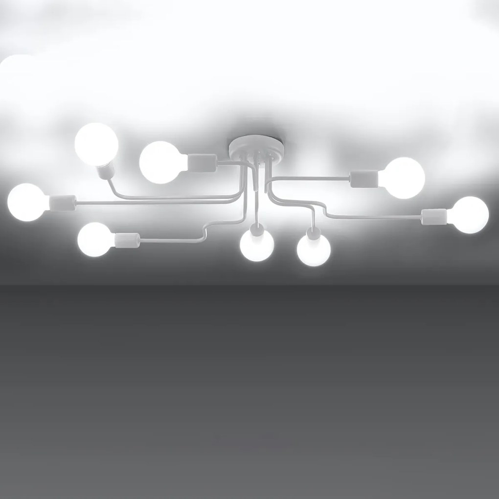 Sollux Lighting Lustr VECTOR 8 bílý