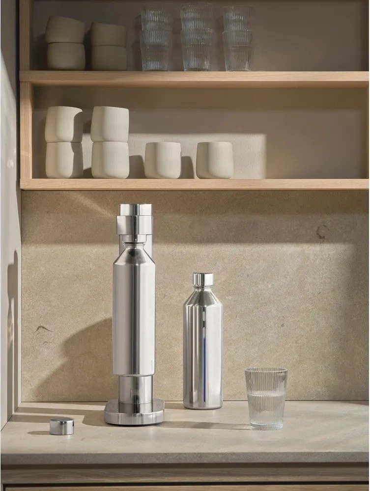 Lahev pro výrobník sody z nerezové oceli ve stříbrné barvě Brus – Stelton