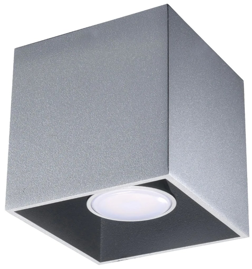 Sollux Lighting Stropní svítidlo QUAD 1 šedé