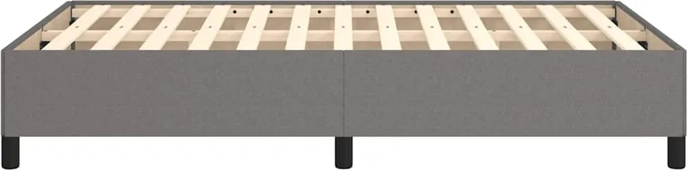 Rám postele bez matrací tmavě šedá 120x190 cm textil 3269632