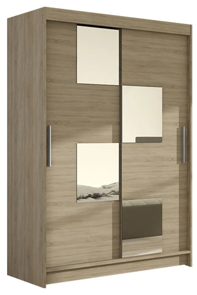 Velká šatní skříň MIAMI III trufla šířka 120 cm