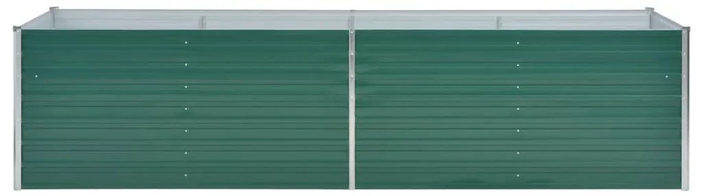 vidaXL Marketos Vyvýšený záhon pozinkovaná ocel 320 x 80 x 77 cm zelený