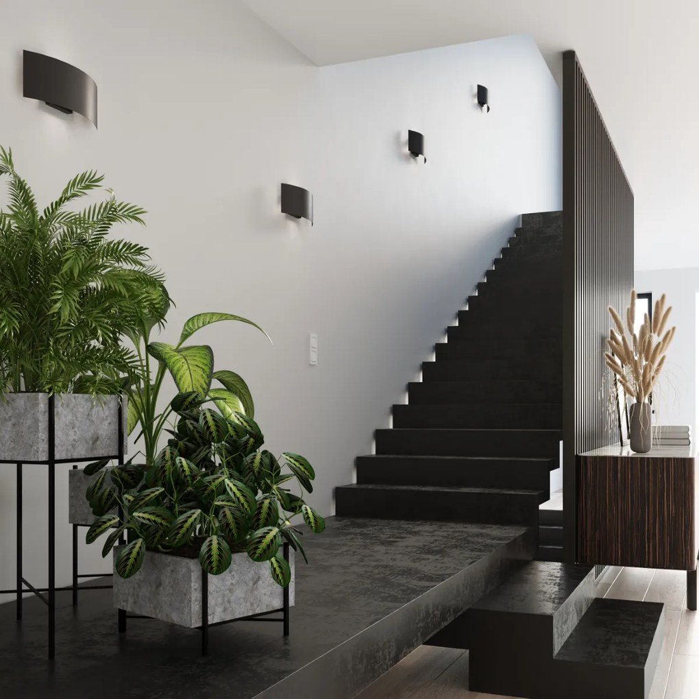Sollux Lighting Nástěnné svítidlo MAGNUS Černá