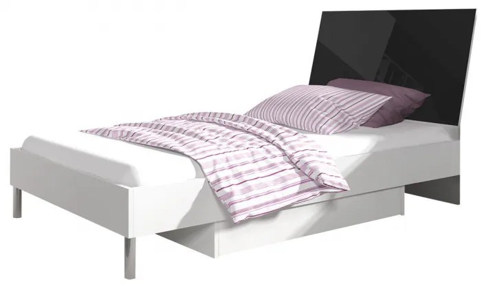 Dětská postel Paradise PD3, Barva: bílá / růžový lesk